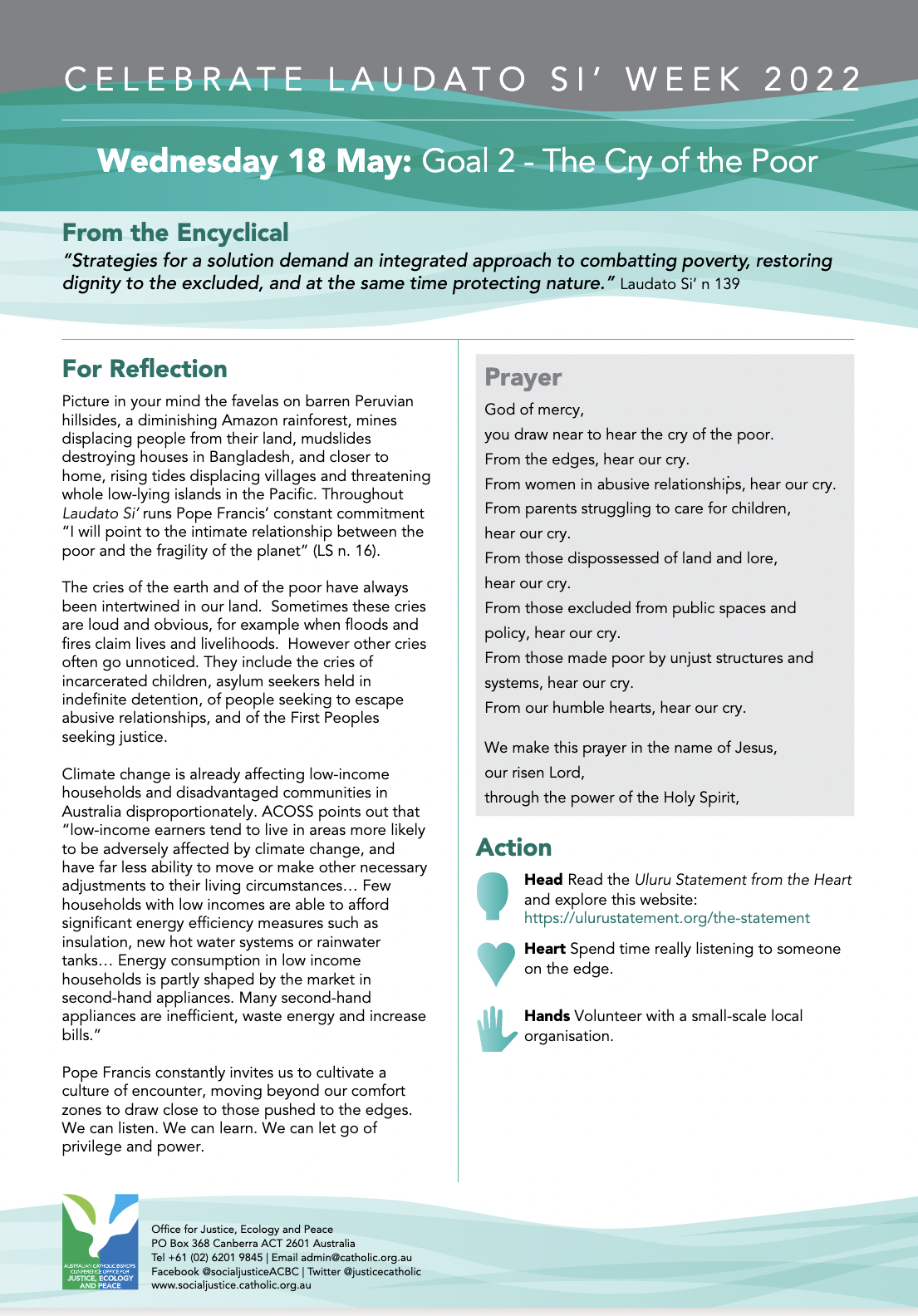 Laudato Si' Week Resources - Office For Justice, Ecology and Peace